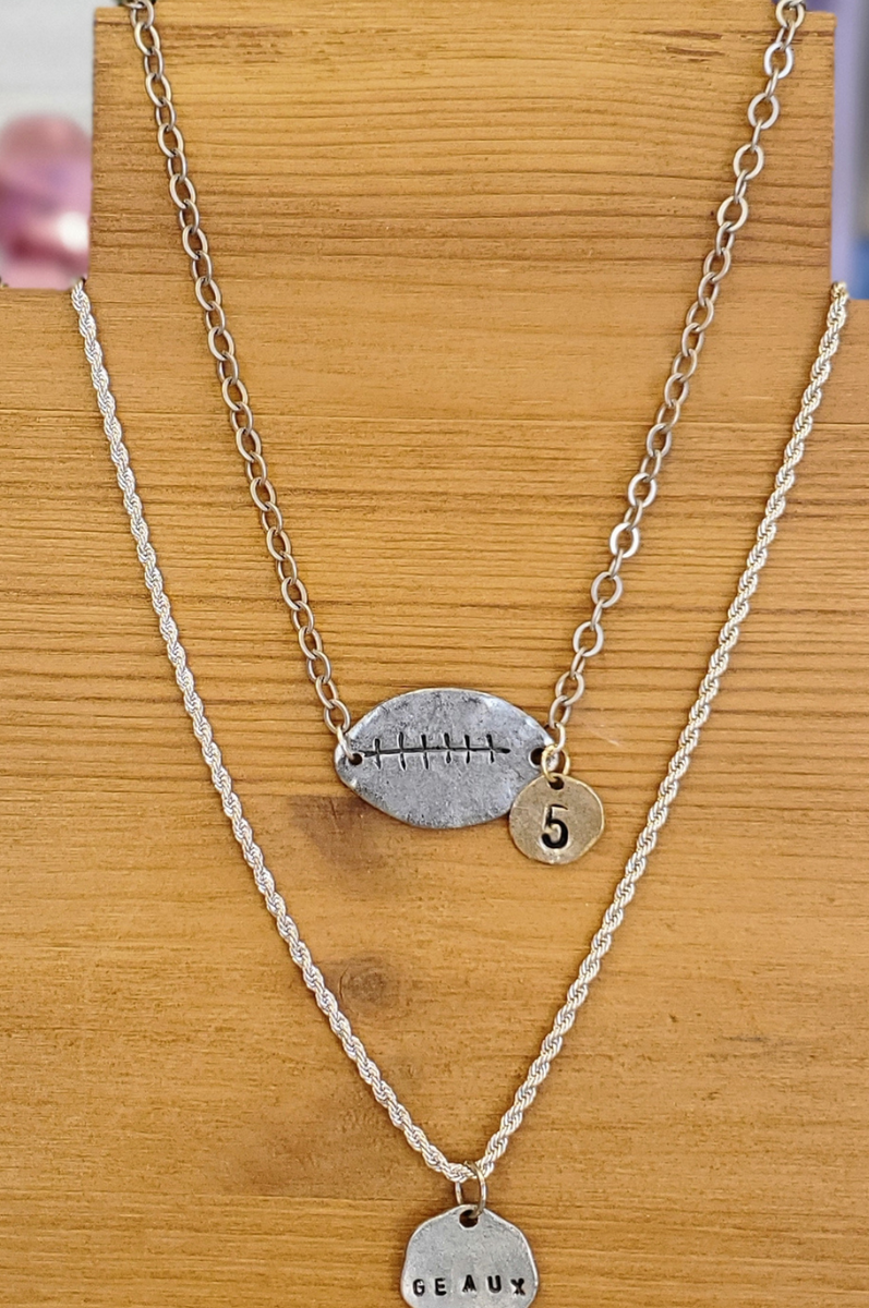 The Stamped MVP Charm Necklace – Annie Claire Designs